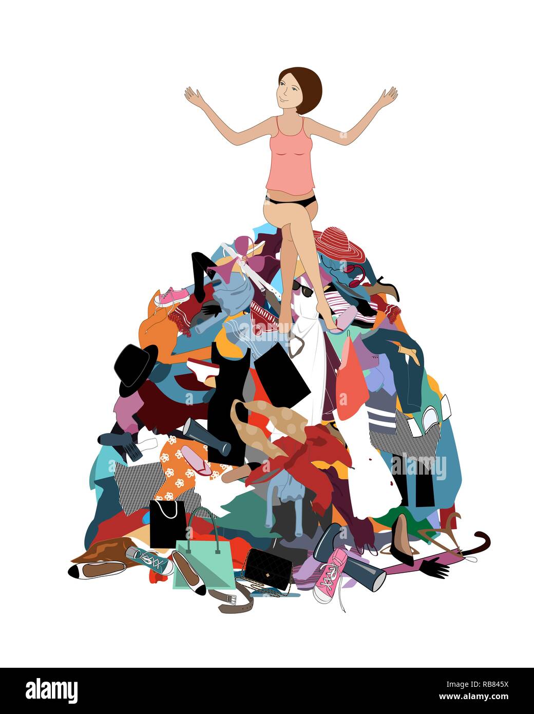 Garment bag in closet Stock Vector Images - Alamy