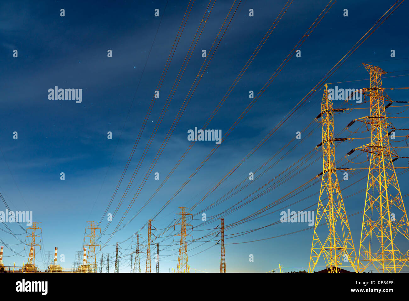 High Tension Electric Pole Stock Photos & High Tension Electric Pole ...