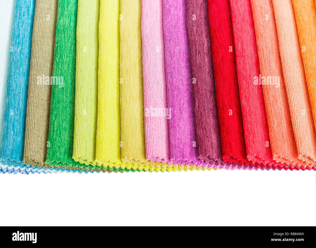 Colorful fabric samples Stock Photo - Alamy