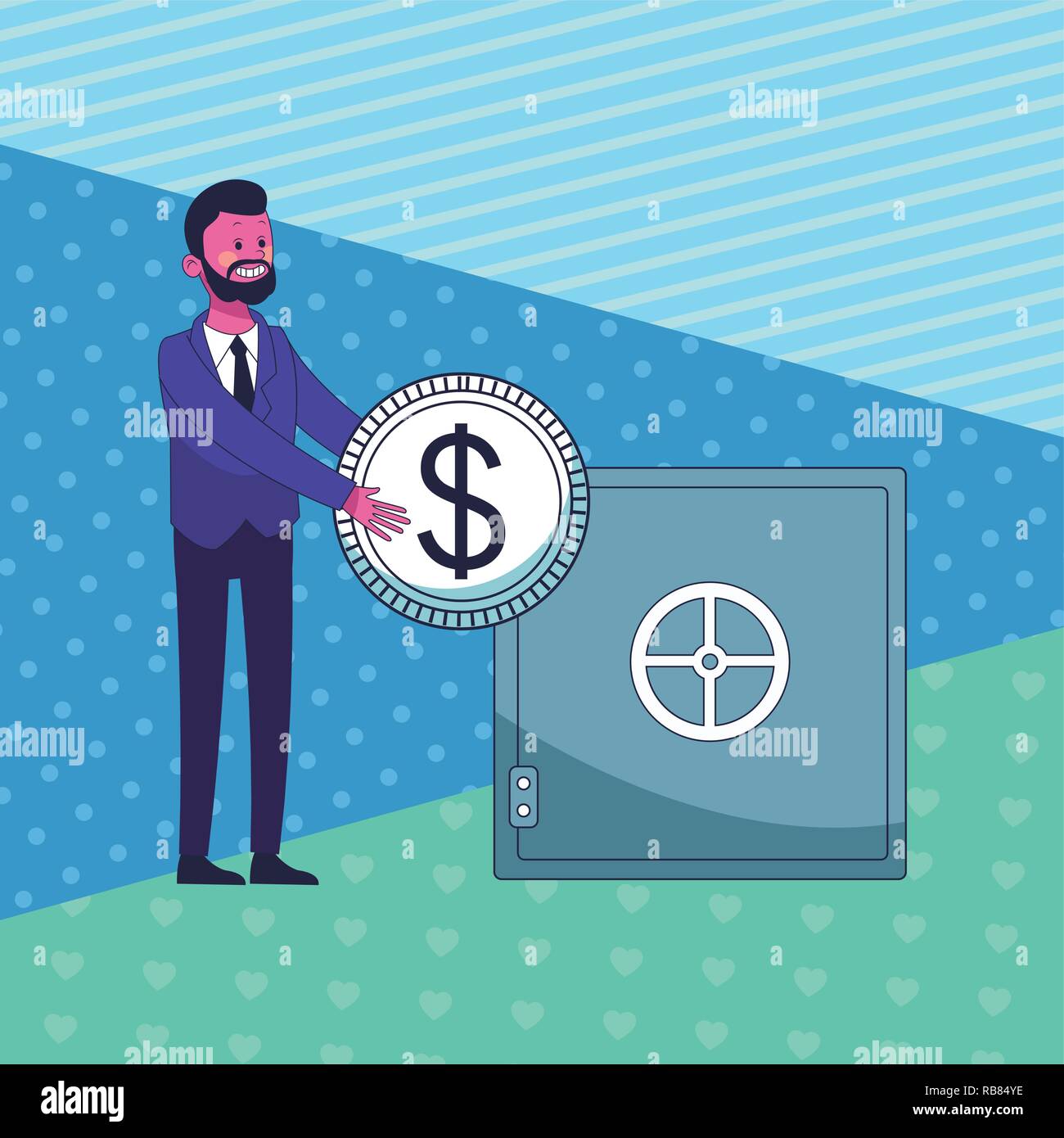 business saving money cartoon Stock Vector Image & Art - Alamy