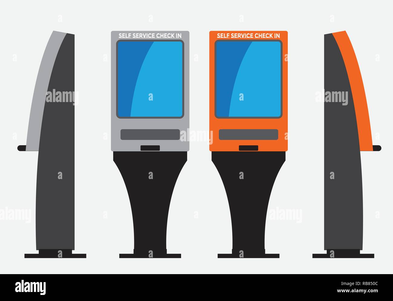 Self Check machine Vector and illustration Stock Vector Image & Art - Alamy