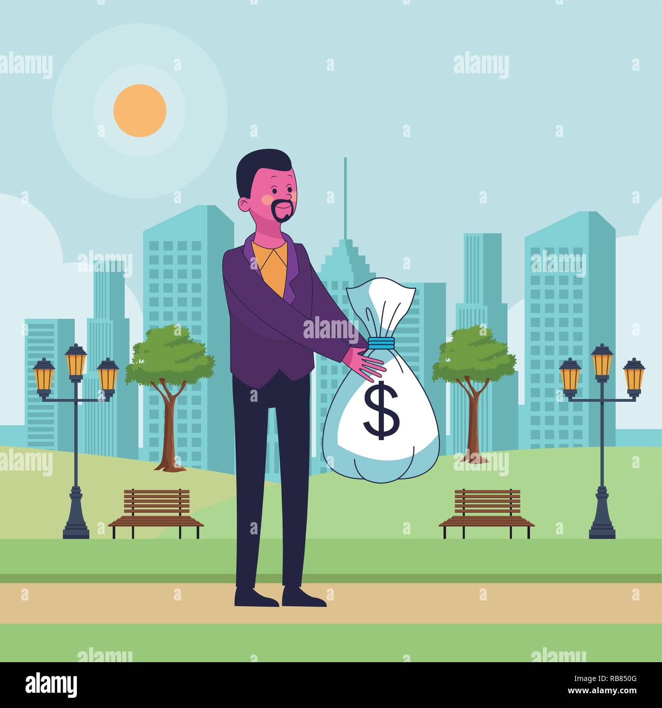 business saving money cartoon Stock Vector Image & Art - Alamy