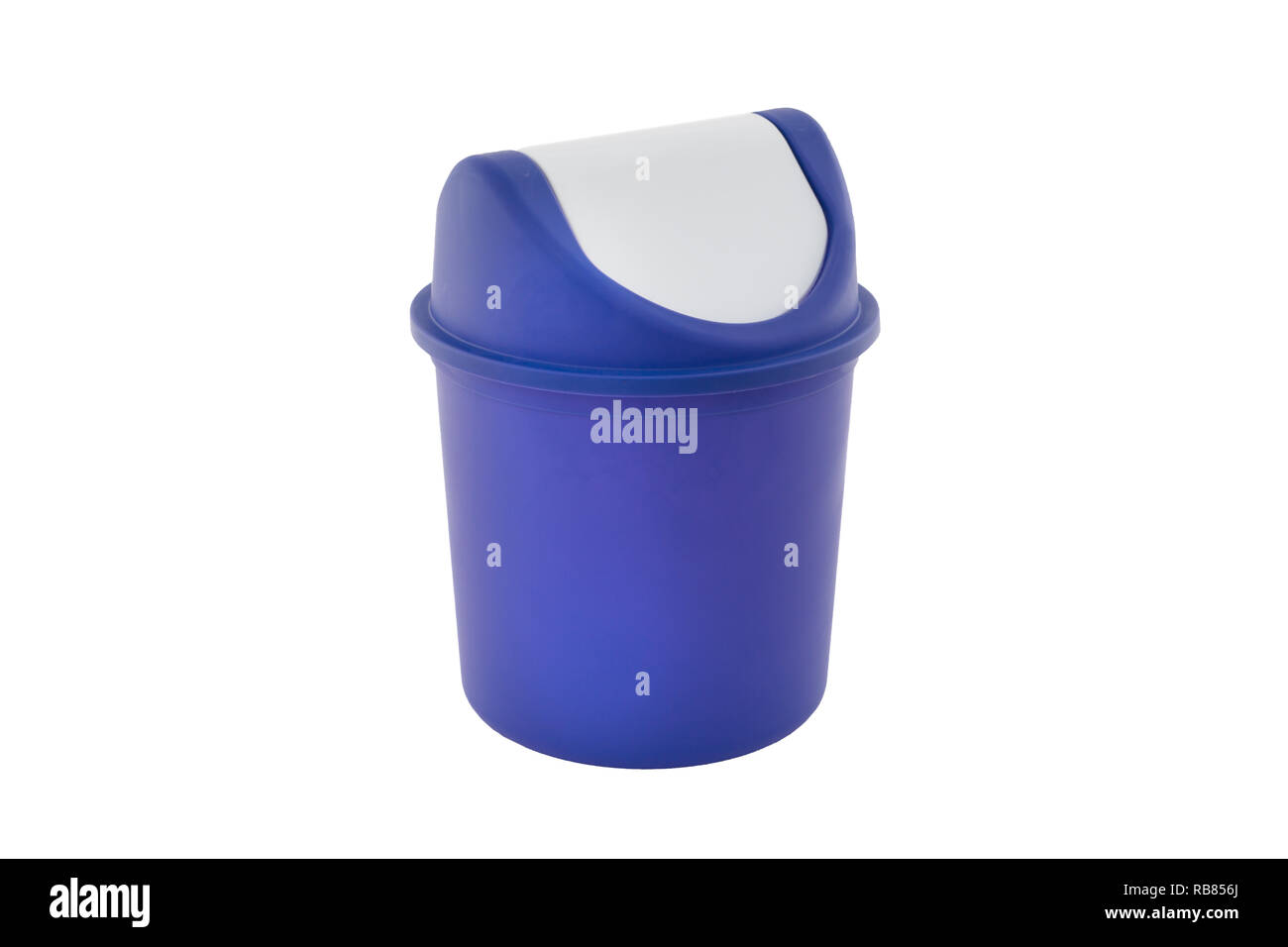 Trash can isolated on white background Stock Photo - Alamy