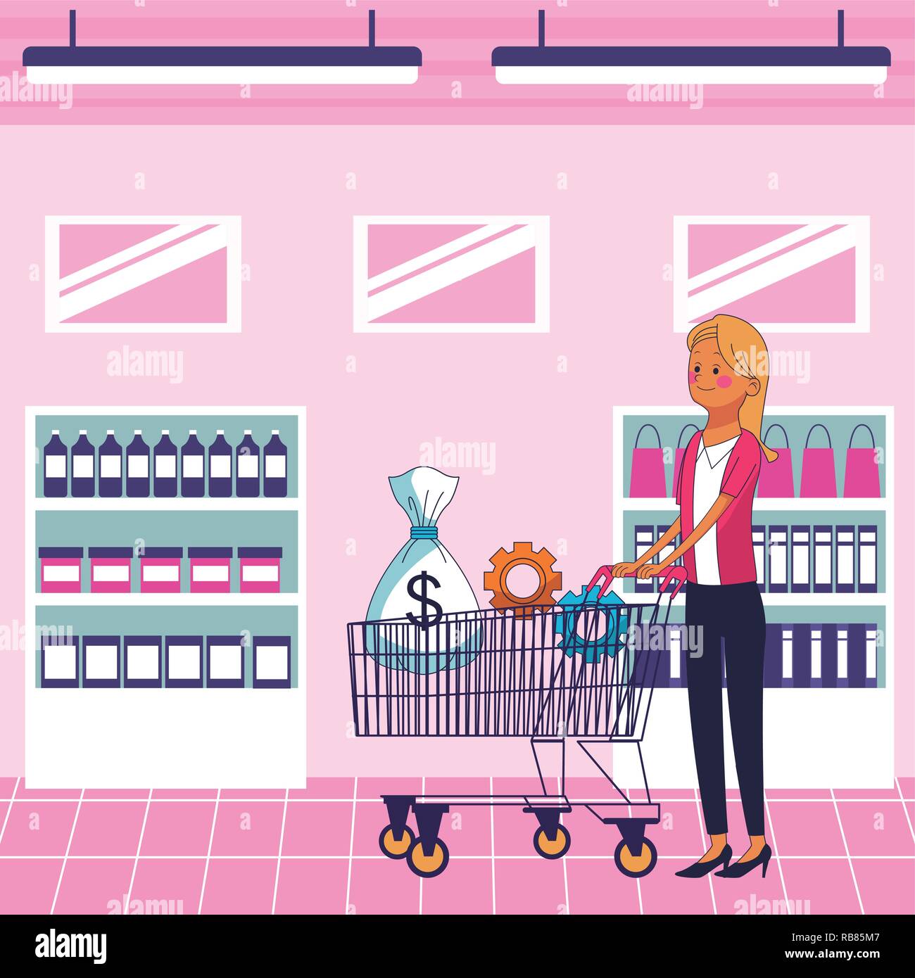 business saving money cartoon Stock Vector Image & Art - Alamy