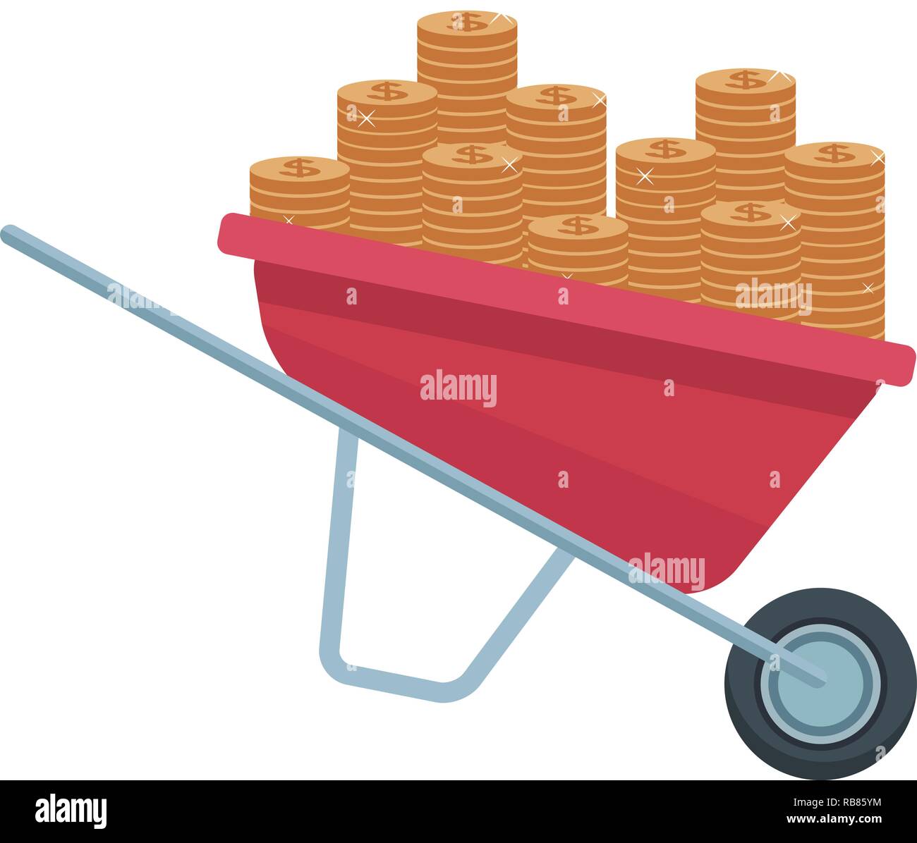 money coins cartoon Stock Vector Image & Art - Alamy