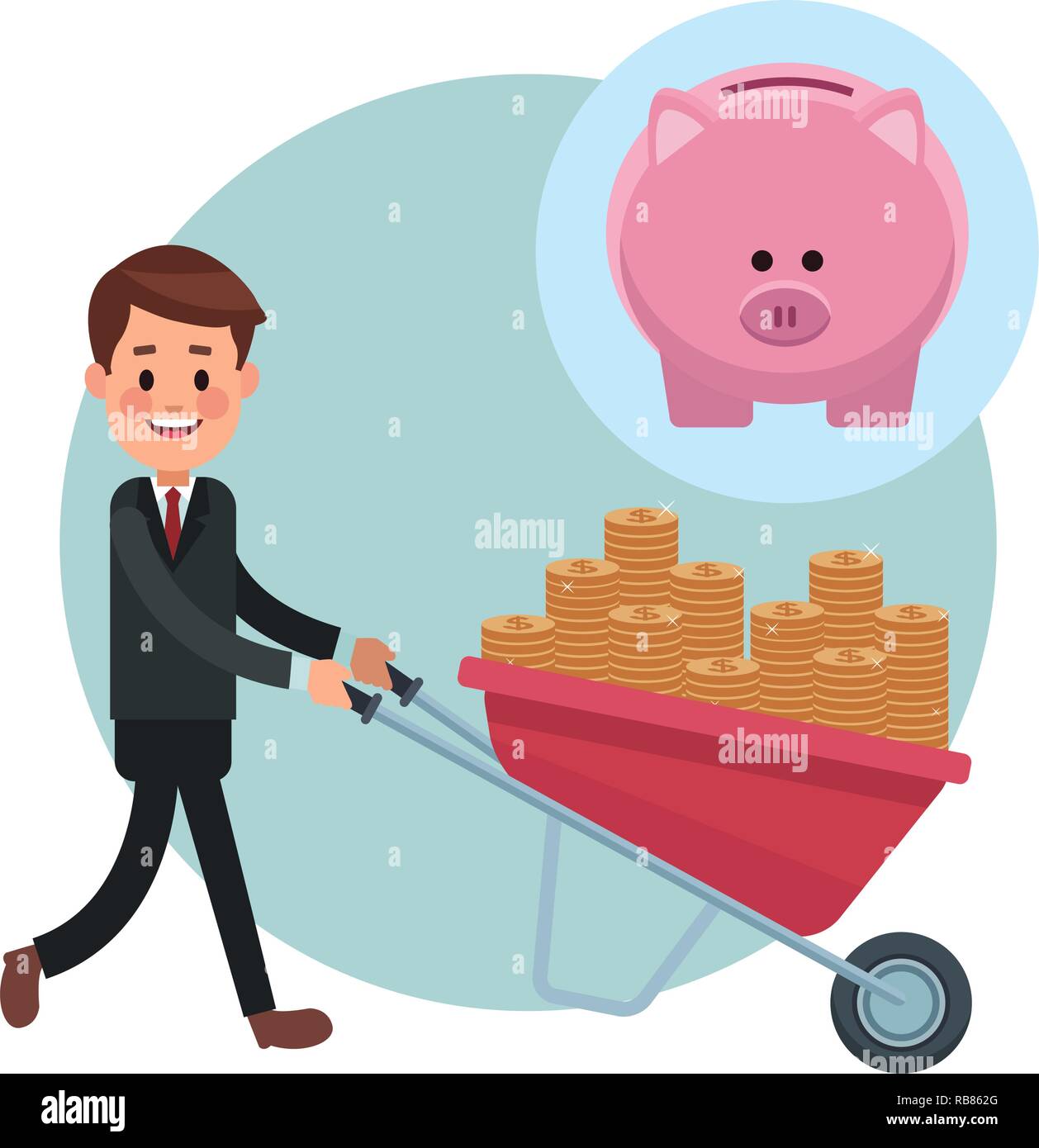 business saving money cartoon Stock Vector Image & Art - Alamy
