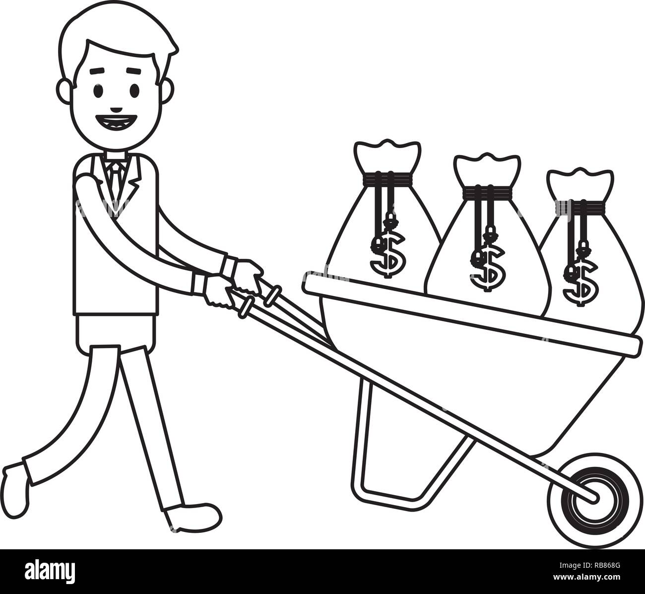 business saving money cartoon Stock Vector Image & Art - Alamy