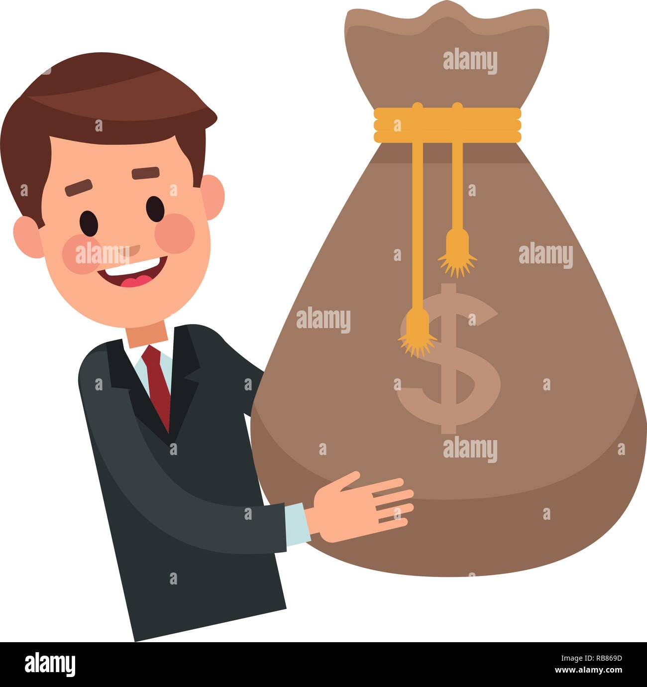 business saving money cartoon Stock Vector Image & Art - Alamy