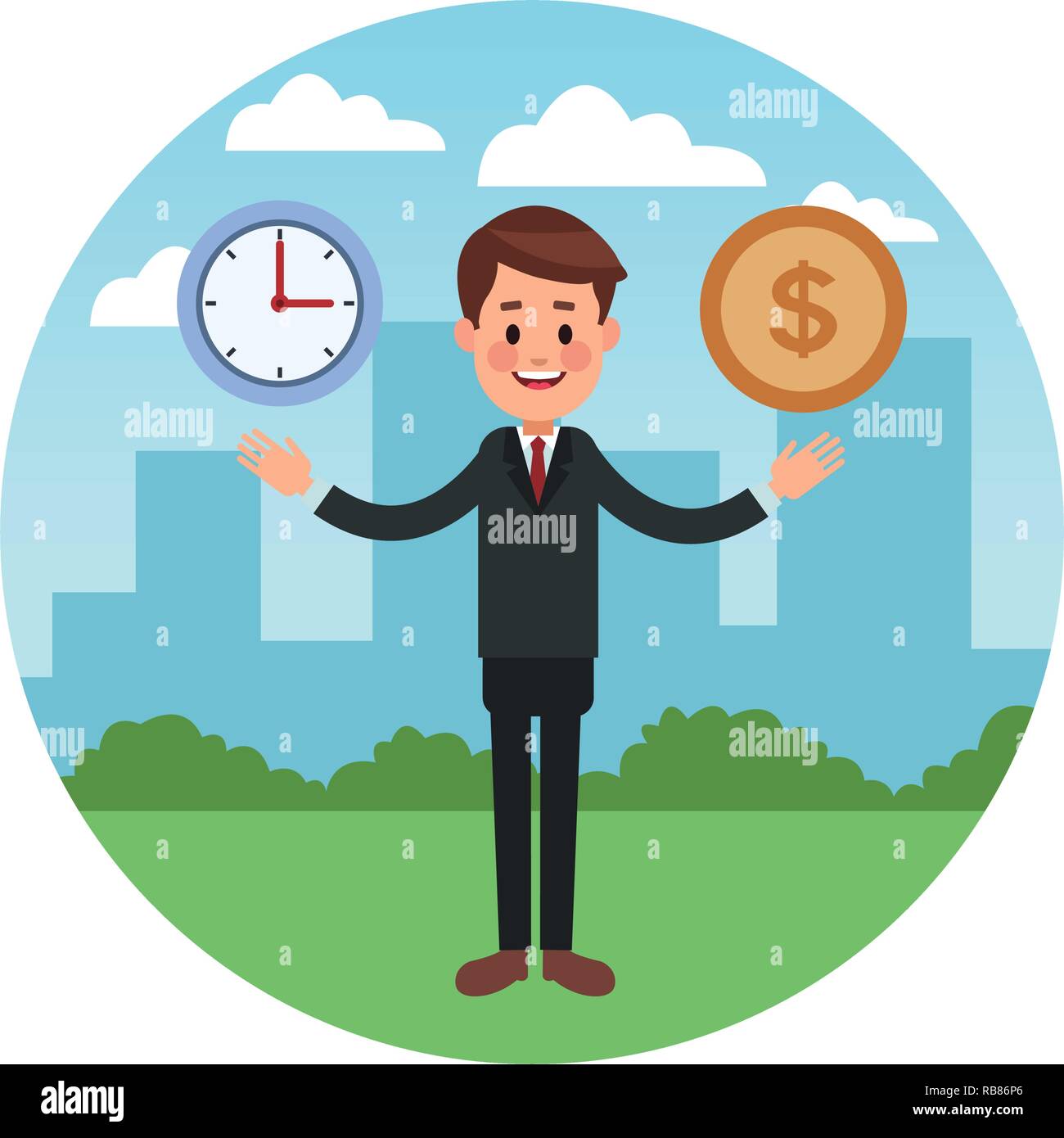 business saving money cartoon Stock Vector Image & Art - Alamy