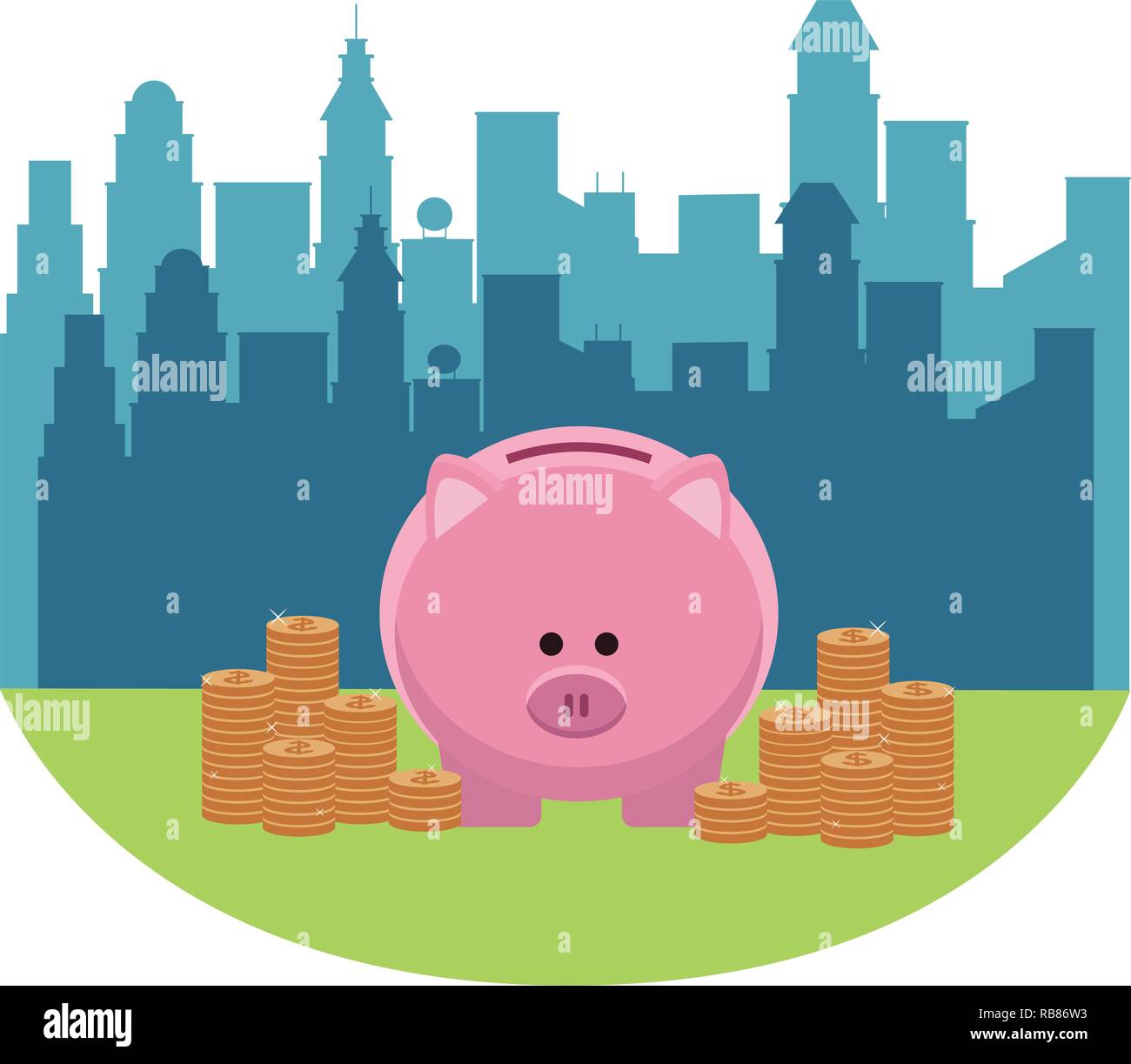 business saving money cartoon Stock Vector Image & Art - Alamy