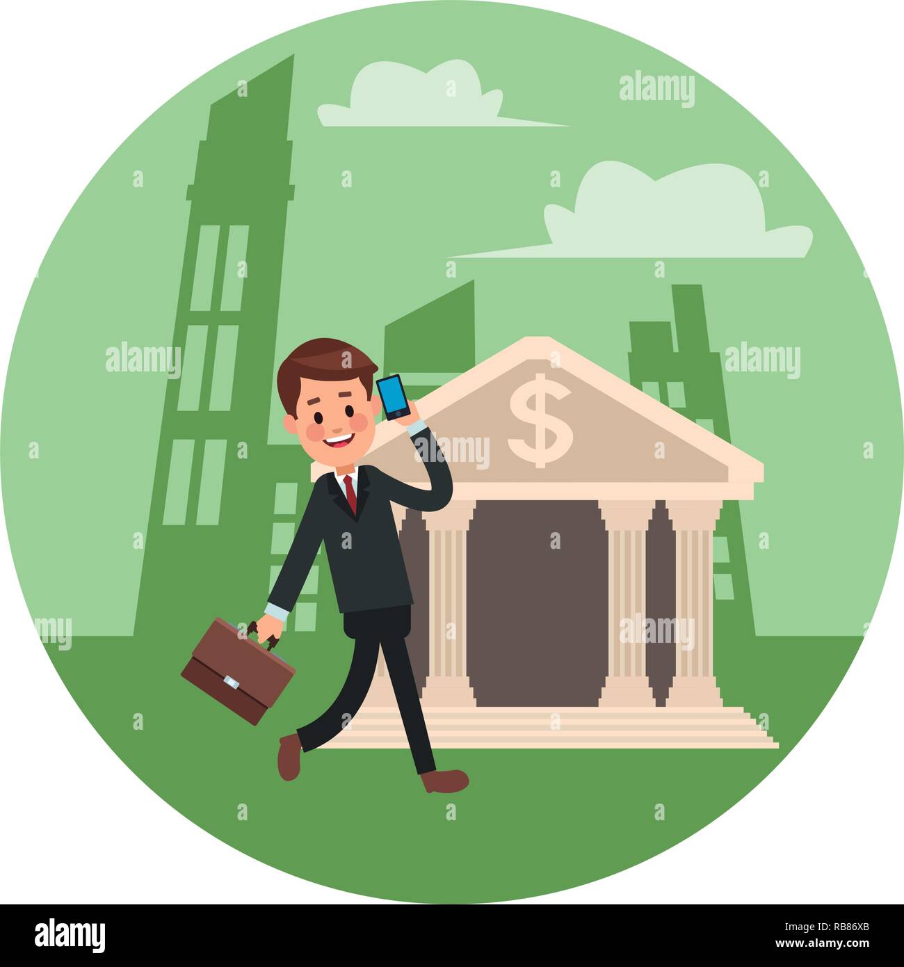 business saving money cartoon Stock Vector Image & Art - Alamy