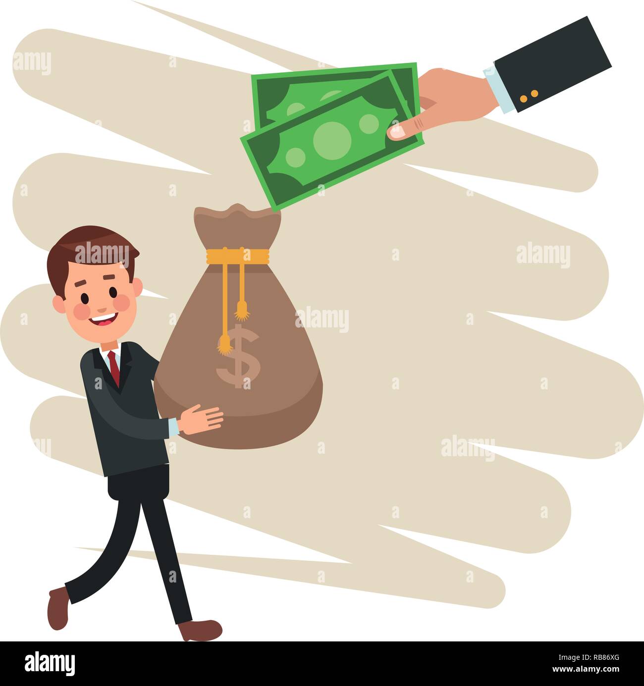 business saving money cartoon Stock Vector Image & Art - Alamy