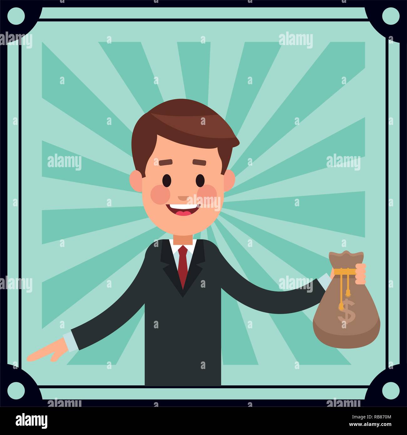 business saving money cartoon Stock Vector Image & Art - Alamy