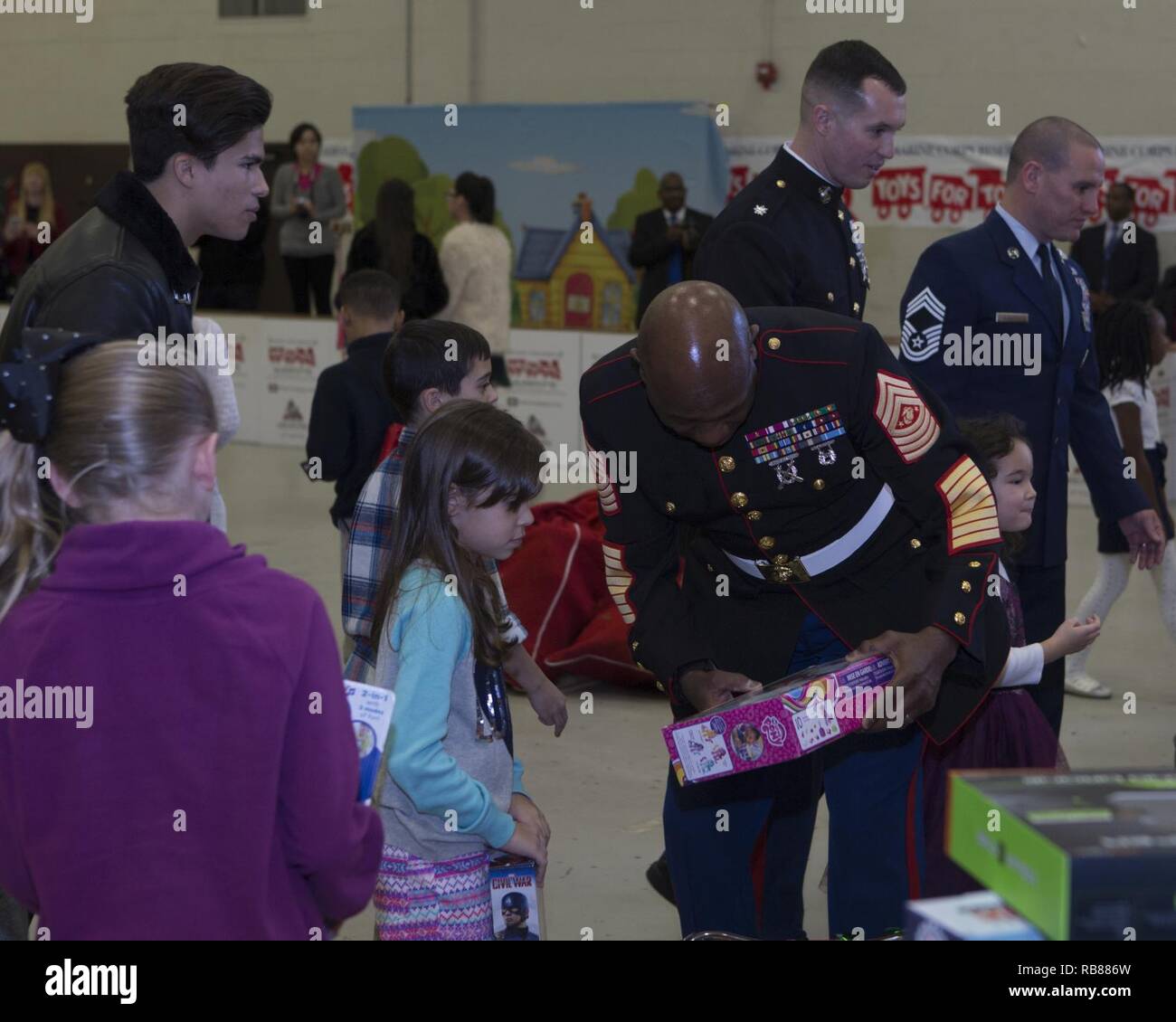 U s marine corps toys for tots hi-res stock photography and images - Alamy