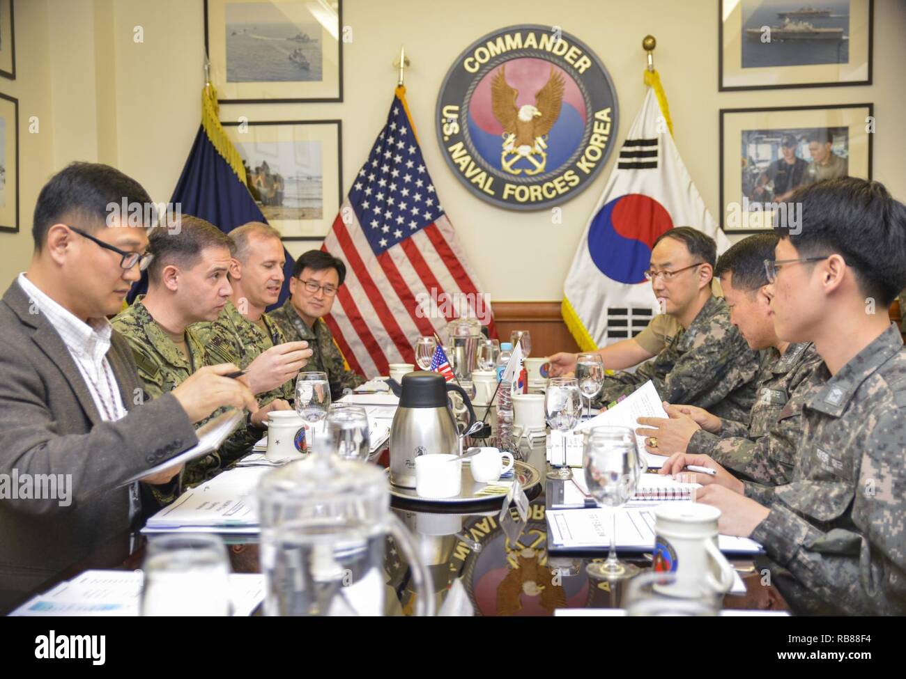 BUSAN, Republic of Korea (Dec. 8, 2016) Rear Adm. Brad Cooper, the ...