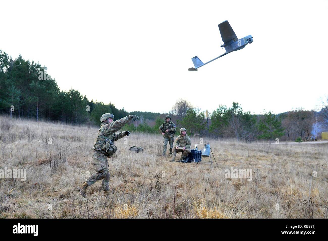 U.S. Army Spc. Ryan South, a paratrooper assigned to the 1st Squadron ...