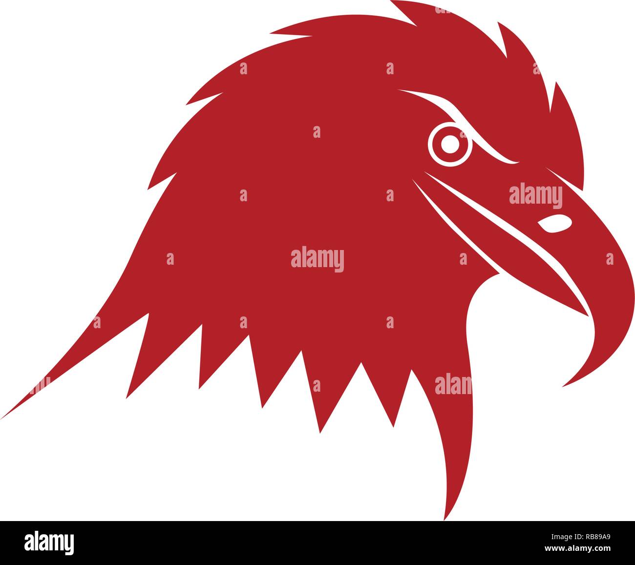 Eagle head logo and symbols vector red Stock Vector Image & Art - Alamy