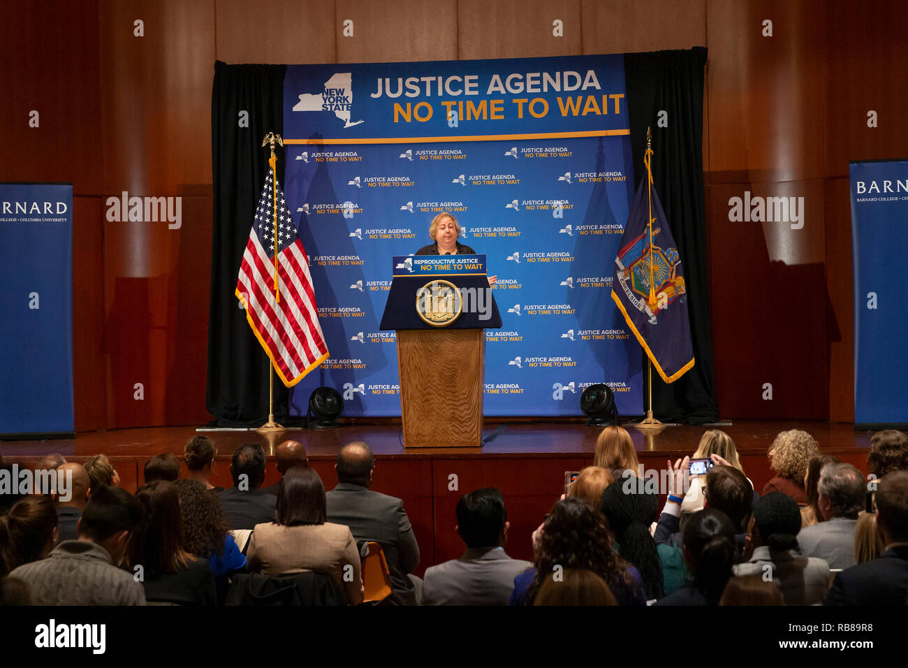 New York, United States. 07th Jan, 2019. New York State Senator Liz ...