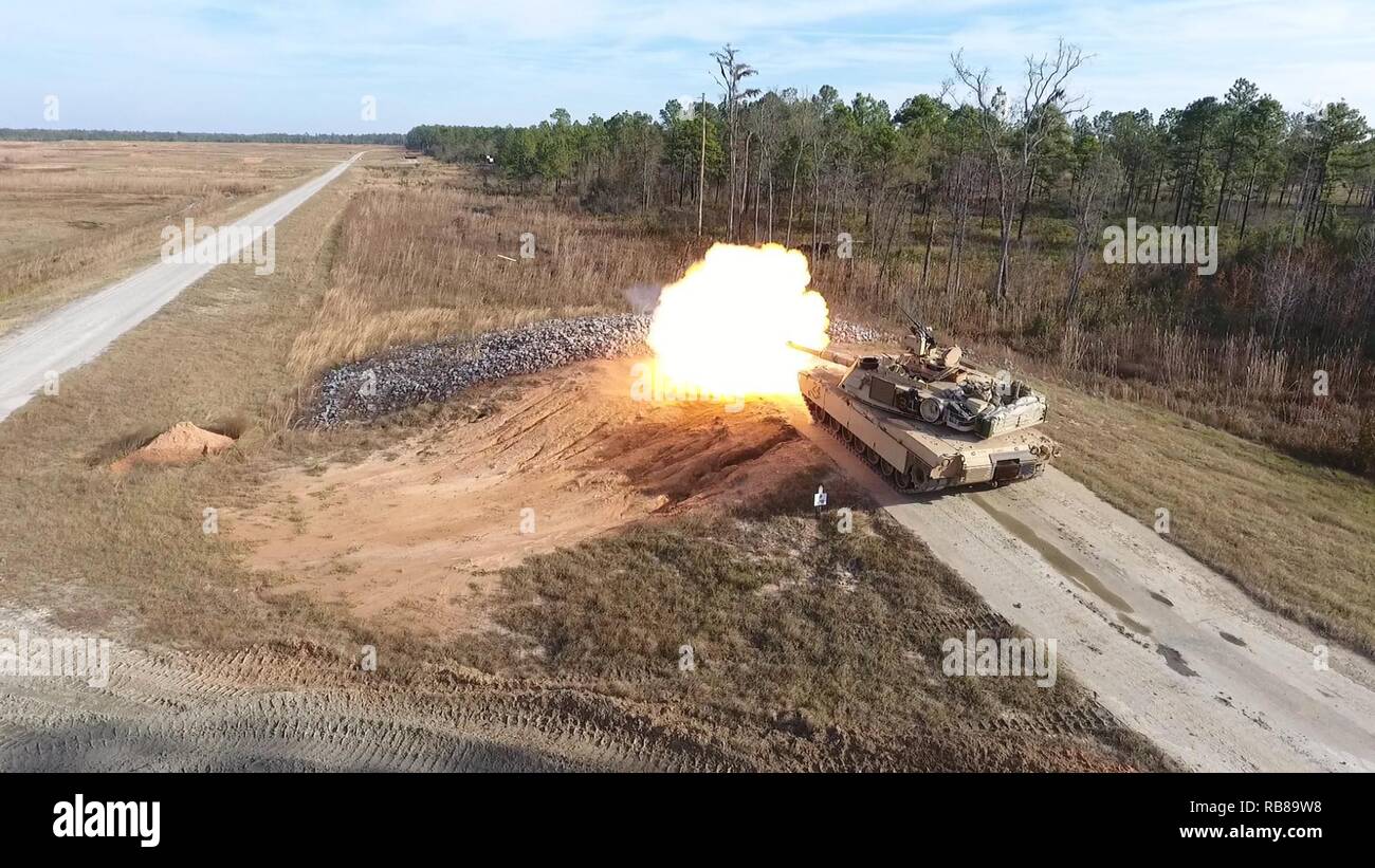 Aerial drone image of an M1A2 Abrams Main Battle Tank crew, from the ...