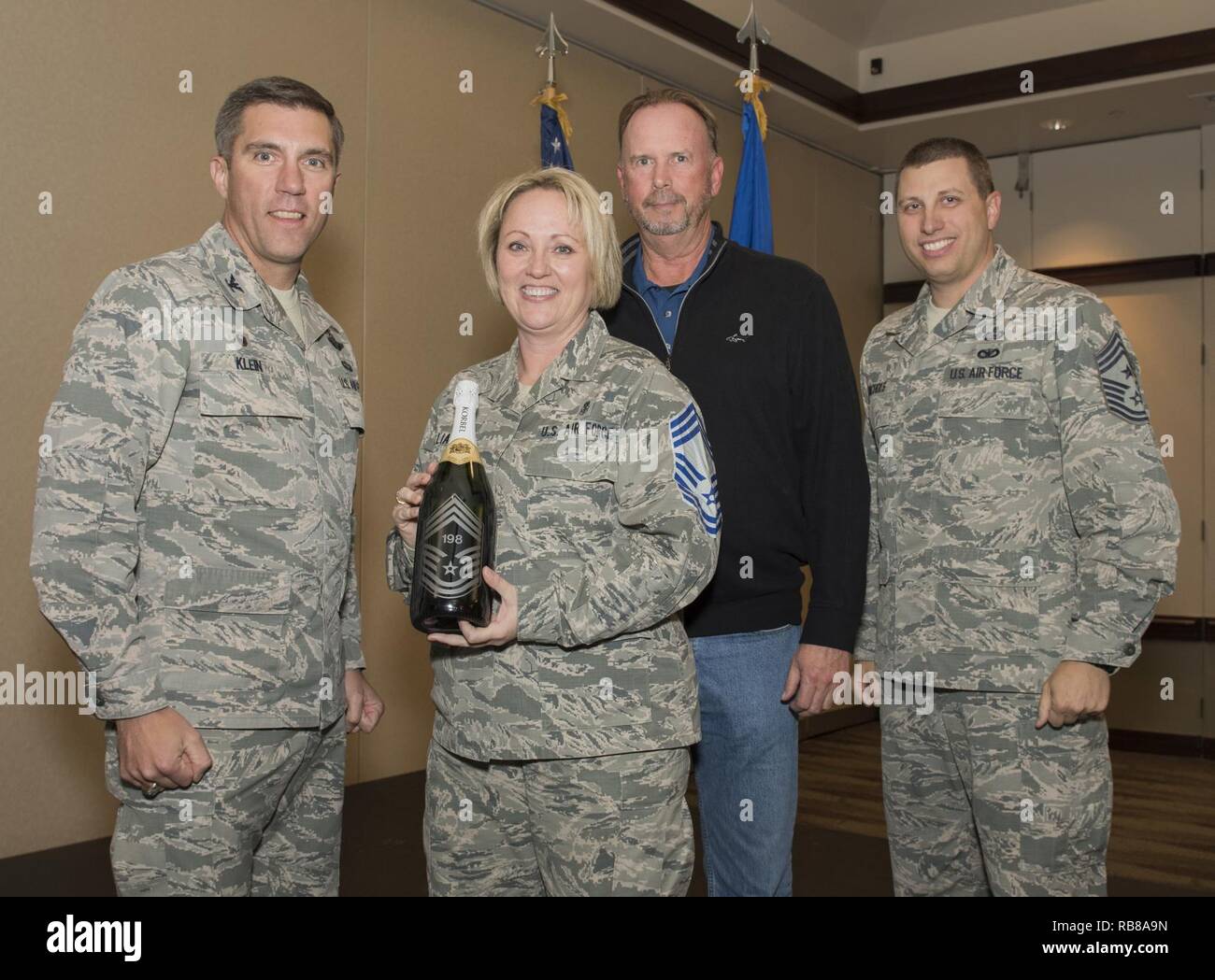 Col. John Klein, 60th Air Mobility Wing commander, (left) and Chief ...