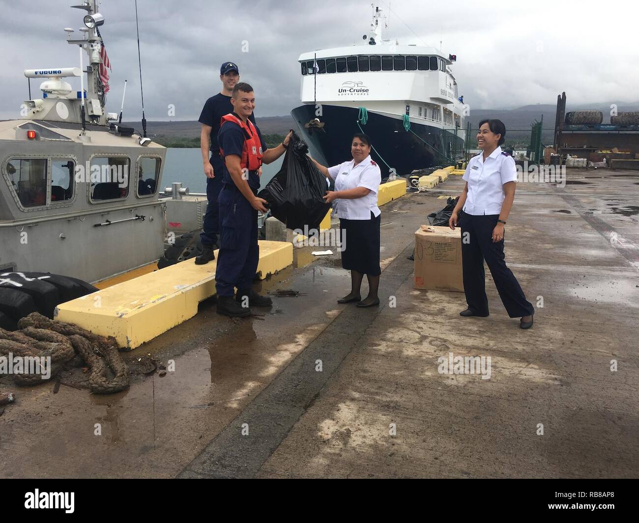 Members of Coast Guard Station Maui and the Salvation Army Hawaiian and ...