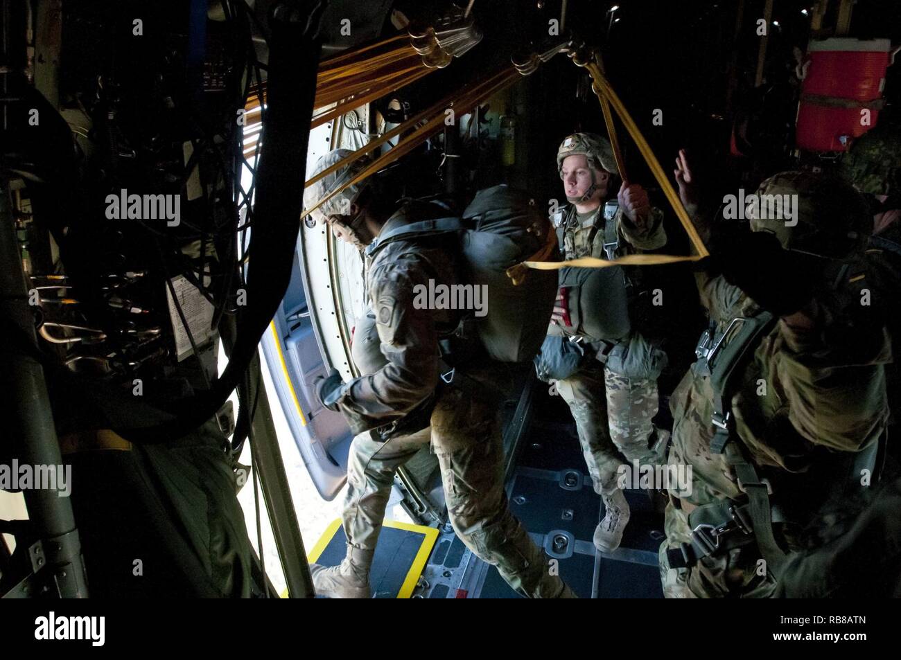 Paratroopers participate in airborne operations led by partner-nation ...