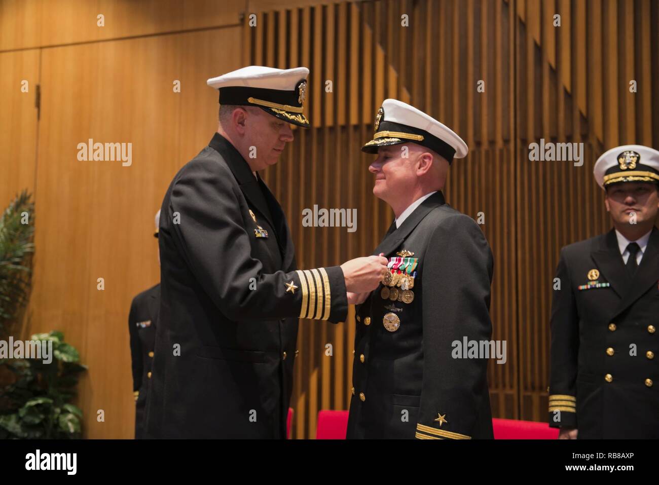 BANGOR, Wash. (Dec. 9, 2016) Capt. Mark Schmall, left, Commander ...