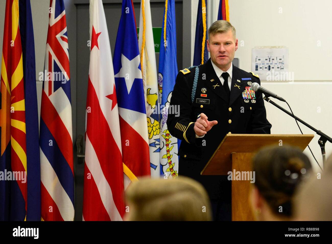 U.S. Army Col. Lance Varney, Commander of the U.S. Army Garrison (USAG ...
