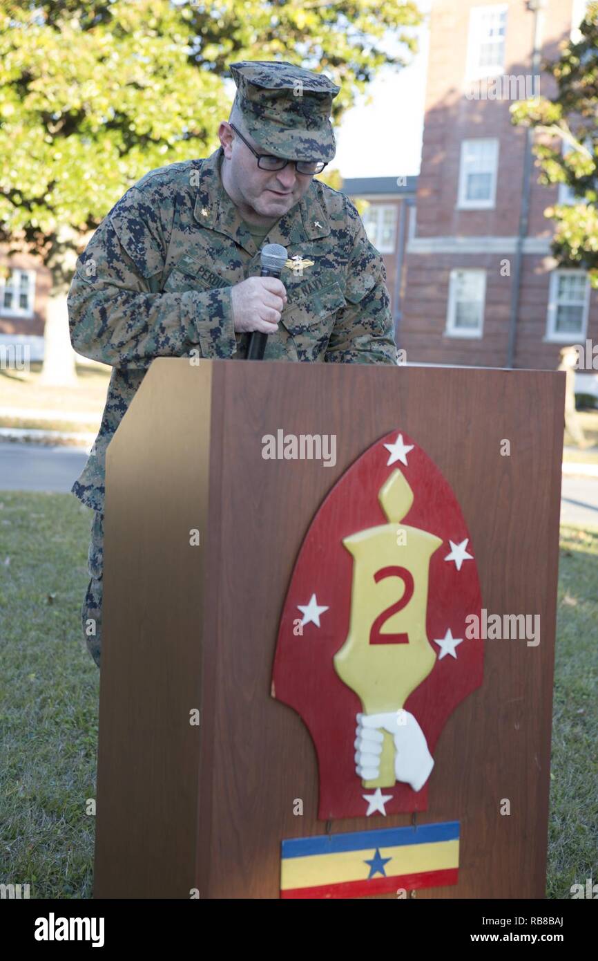 U.S. Navy Lieutenant Commander Thomas H. Perdue, chaplain, 10th Marine ...