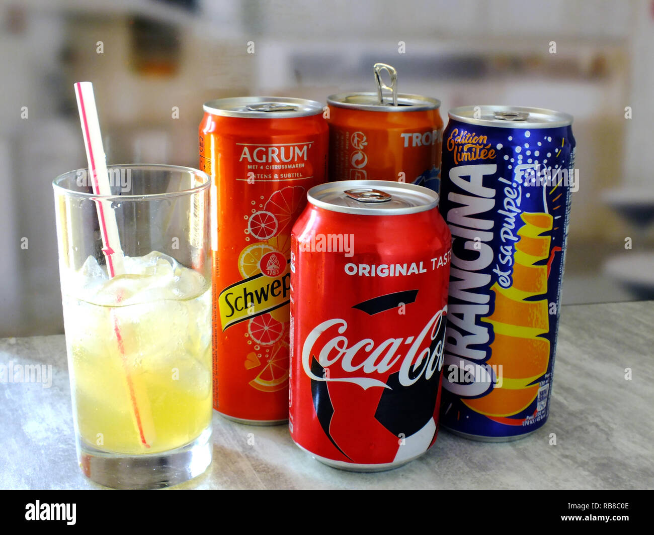 Soft drinks set hi-res stock photography and images - Alamy