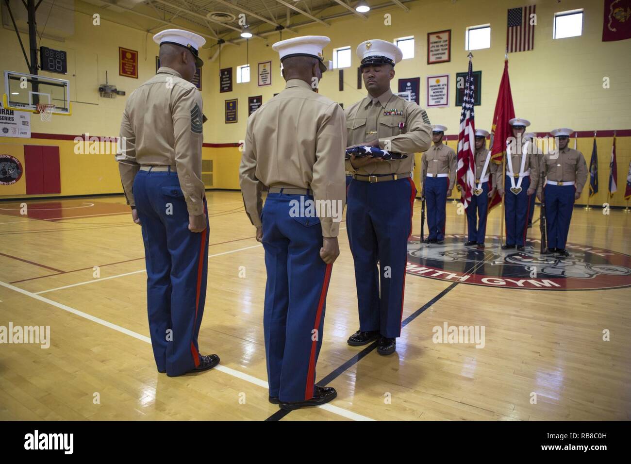 U.S. Marine Corps Gunnery Sgt. James H. Moore II, operations chief ...