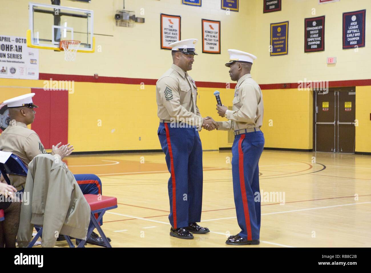 U.S. Marine Corps Gunnery Sgt. James H. Moore II, operations chief ...