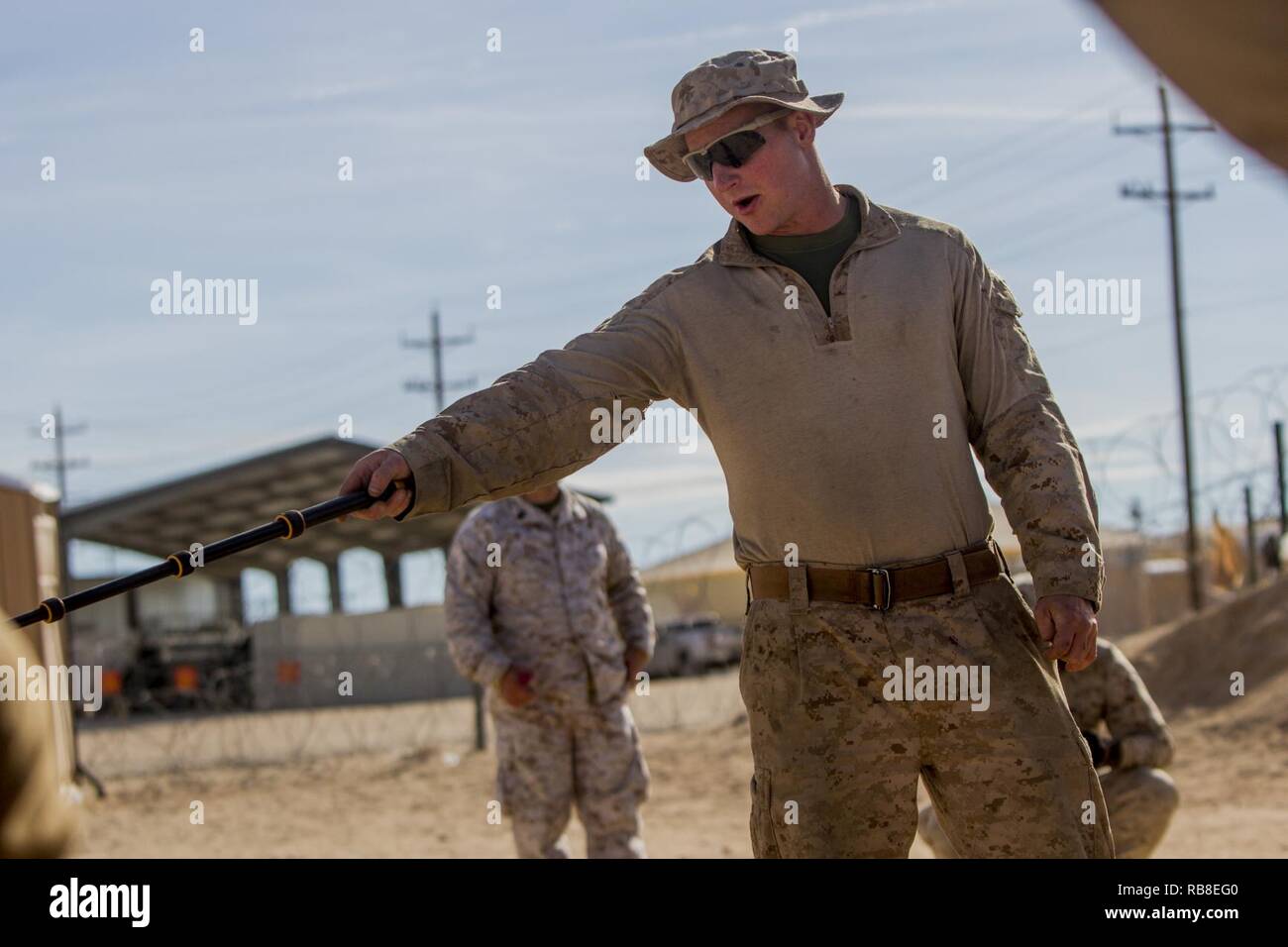 Captain Adam Unkle, the commanding officer of Delta Company, 1st Light ...