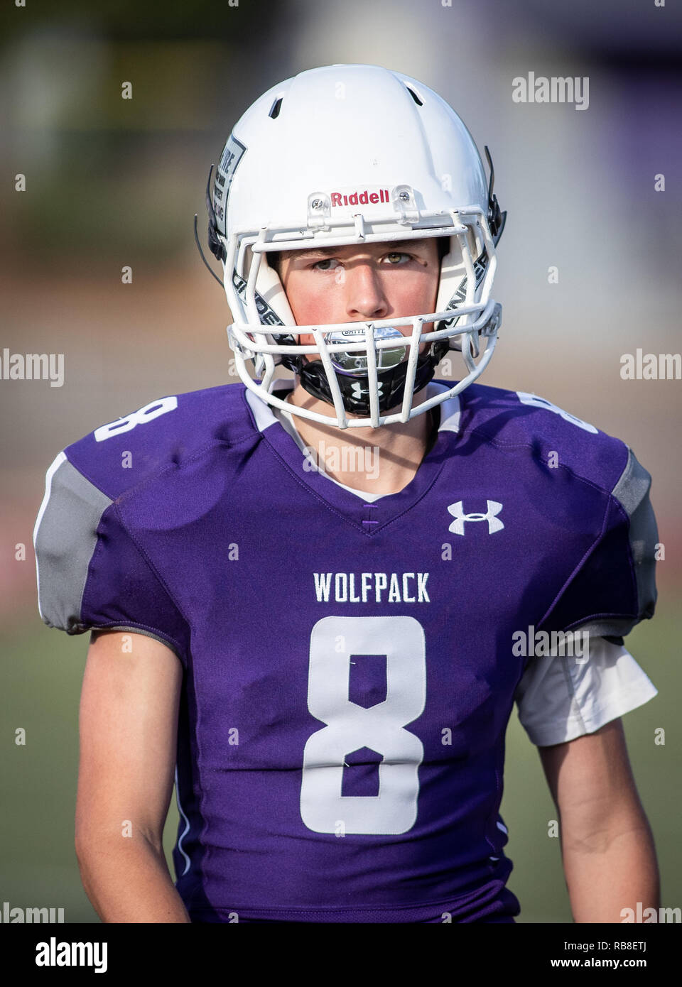 Football action with Eureka vs. Shasta High School in Redding ...