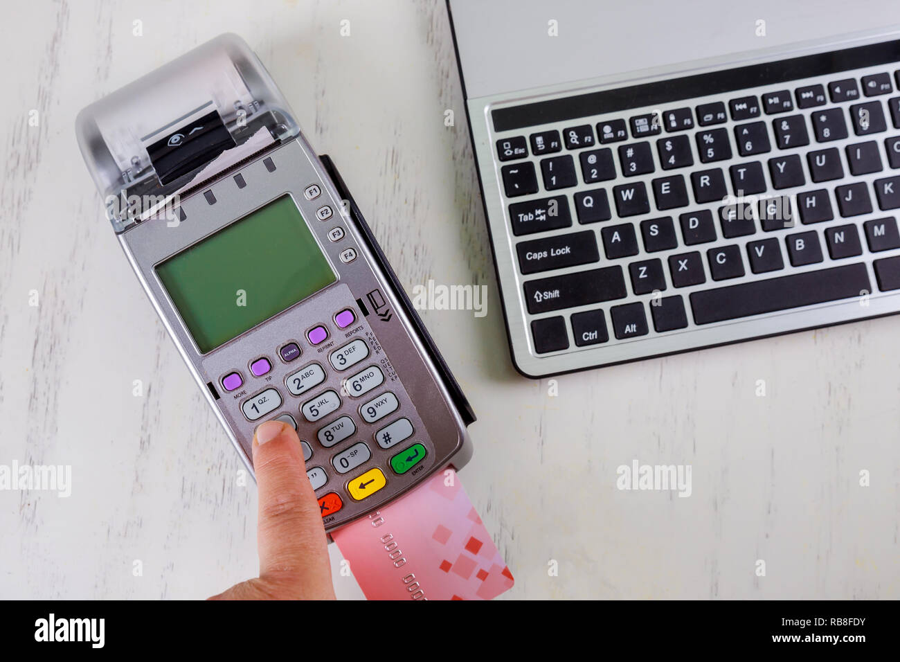 Tapping card hi-res stock photography and images - Alamy