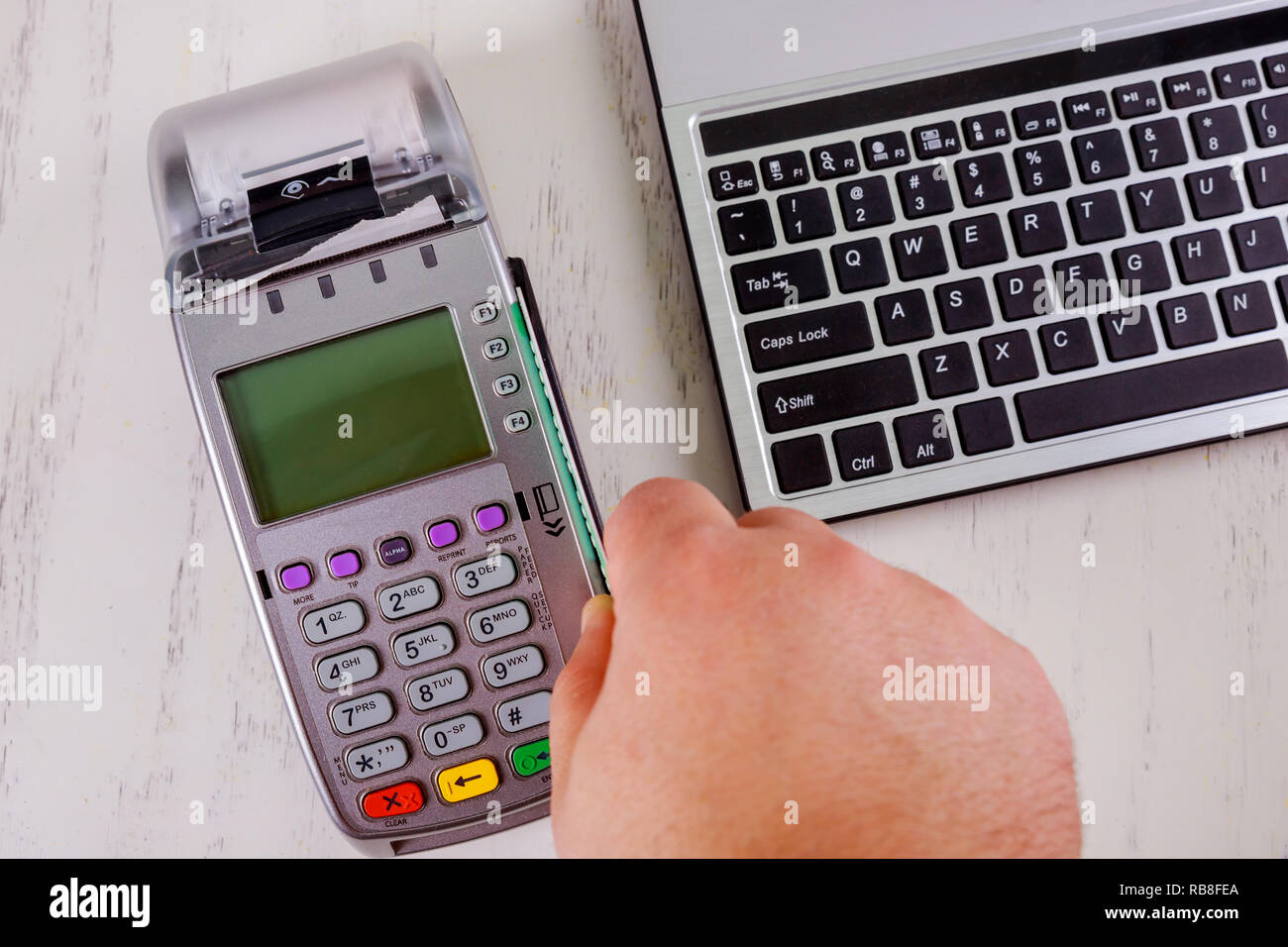 Portable payment terminal hi-res stock photography and images - Alamy