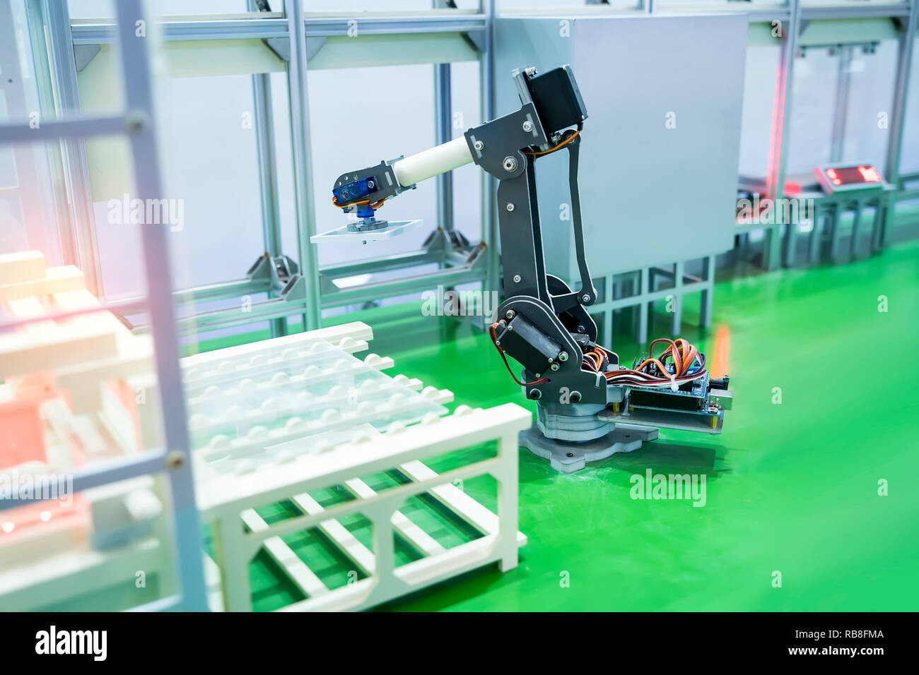 Robotic and Automation system control application on automate robot arm ...