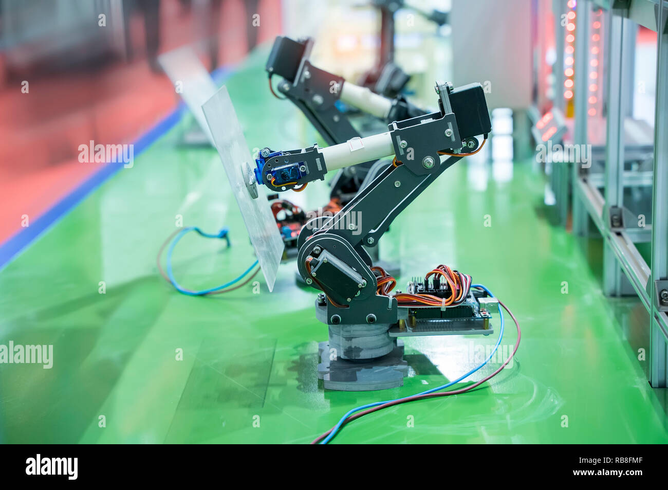 Robotic and Automation system control application on automate robot arm Stock Photo - Alamy