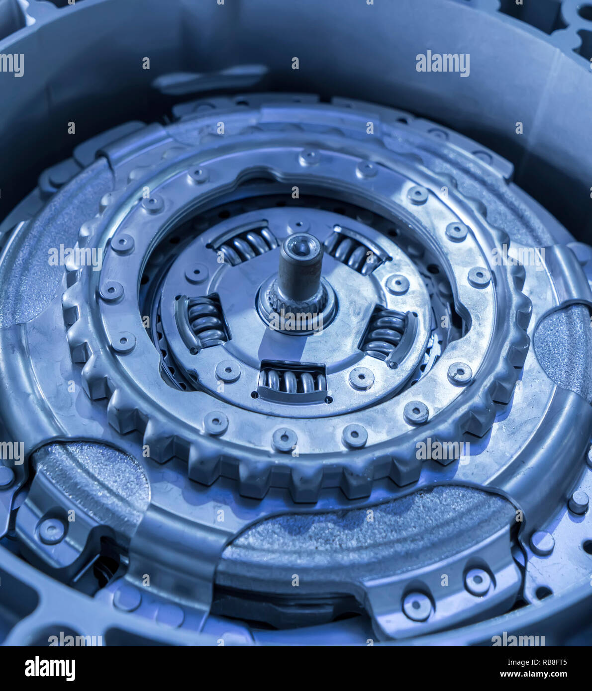 Modern powerful car engine section Stock Photo - Alamy