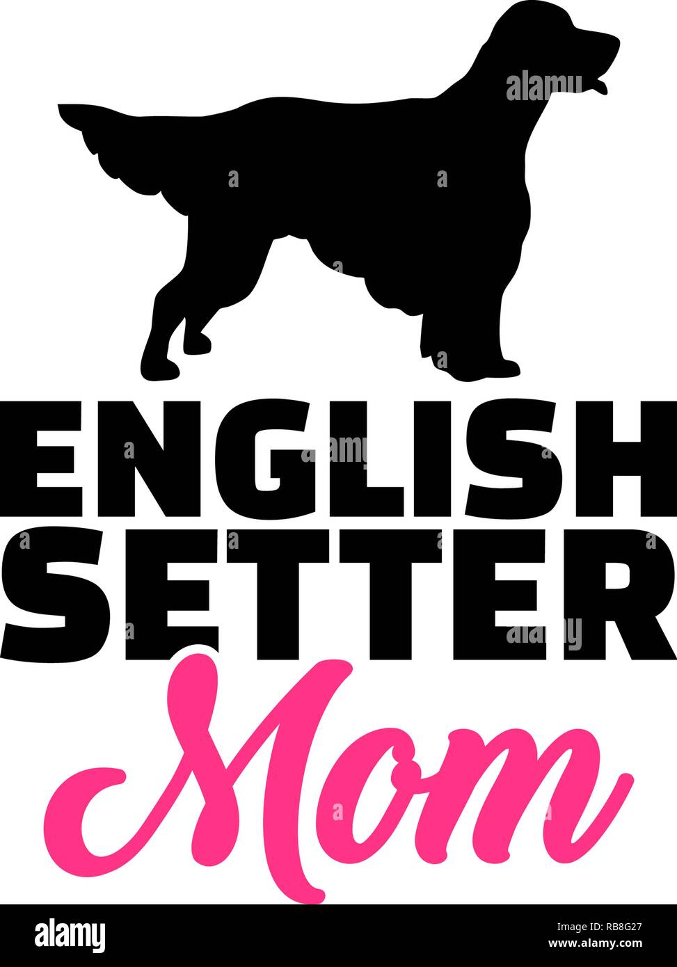 English setter silhouette hi-res stock photography and images - Alamy