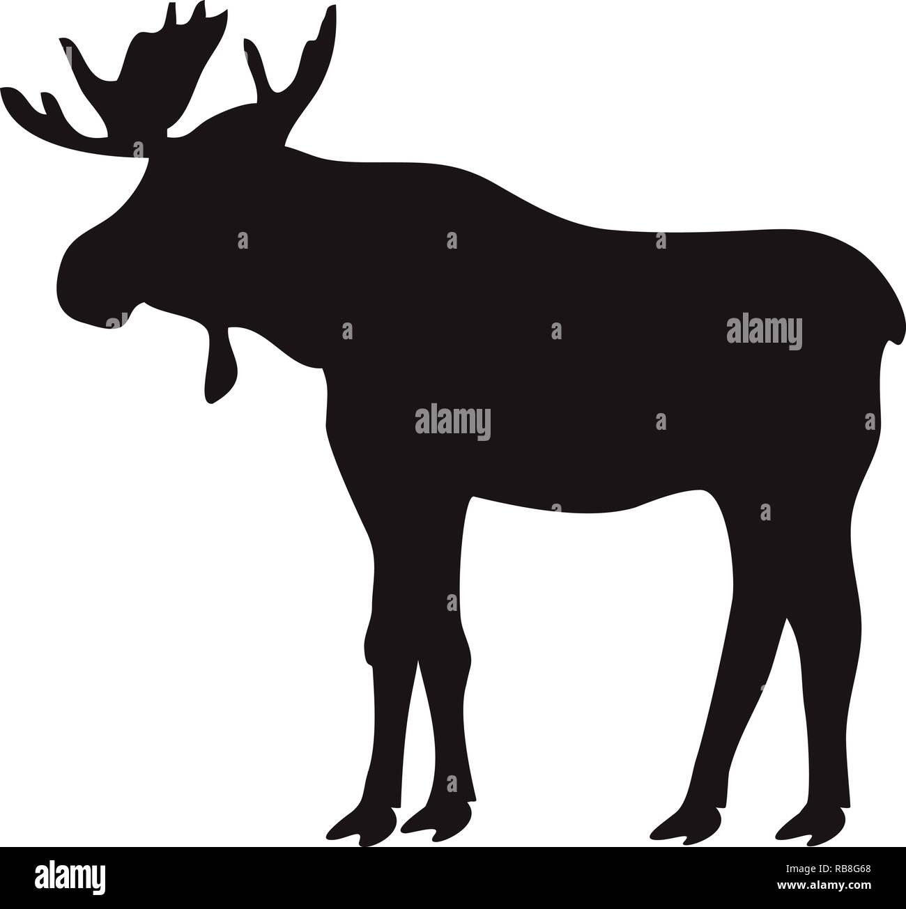 Moose alaska Stock Vector Images - Alamy