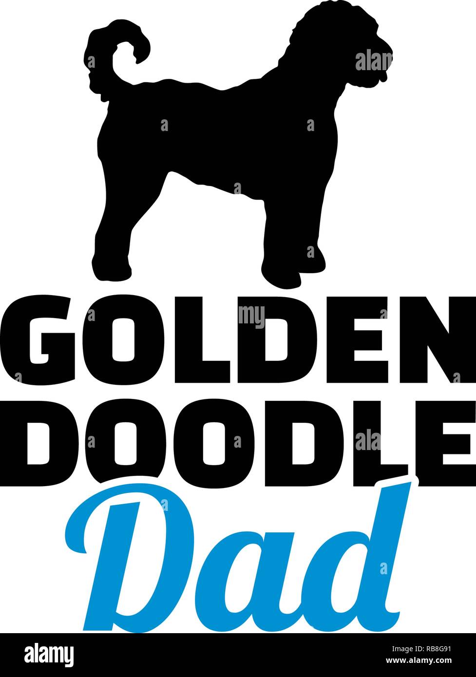 Goldendoodle vector hi-res stock photography and images - Alamy