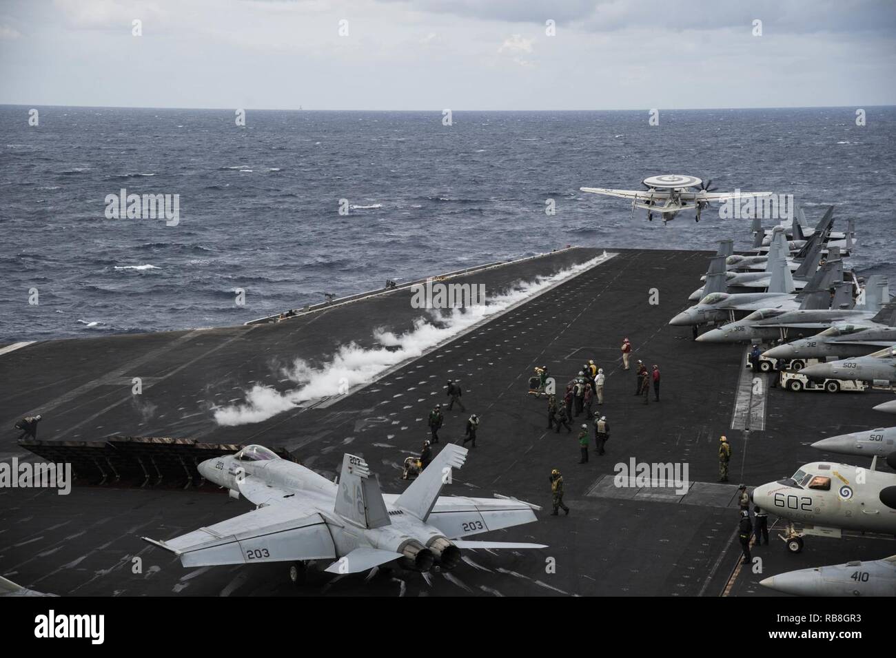 MEDITERRANEAN SEA (Dec. 13, 2016) An E2-C Hawkeye assigned to the ...