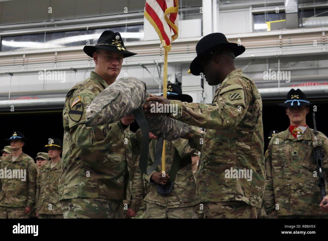 Lt. Col. Jay Wisham (left), commander of 6th Squadron, 8th Cavalry ...