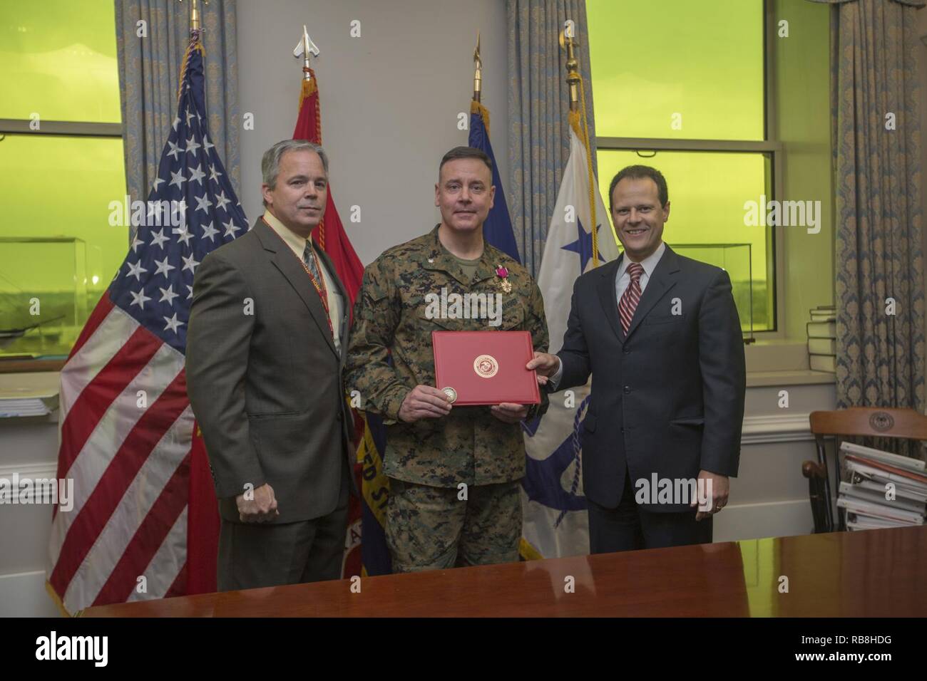 From left. Mr. Robert D. Hogue, counsel for the commandant of the ...