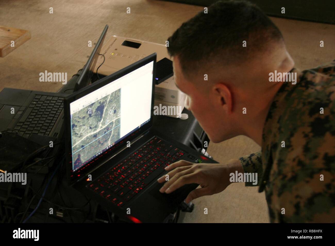 U.S. Marine Corps 2nd Lt. Austin J. Dickey, platoon commander with ...