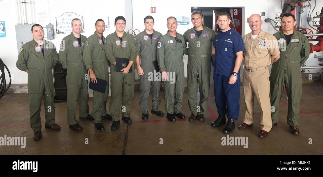 KEY WEST, Florida (Dec. 14, 2016) Lt. Cody Harris, Lt. Timothy Blundell ...