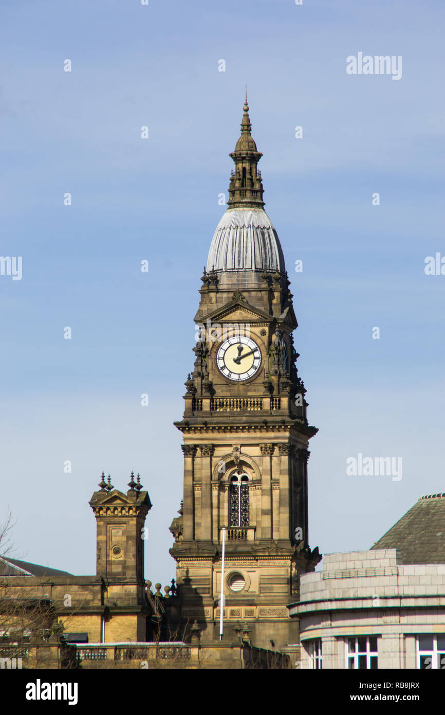 Bolton Town Hall clock tower in the afternoon light. Lancashire ... Bolton Town Hall clock tower in the afternoon light. Lancashire ...