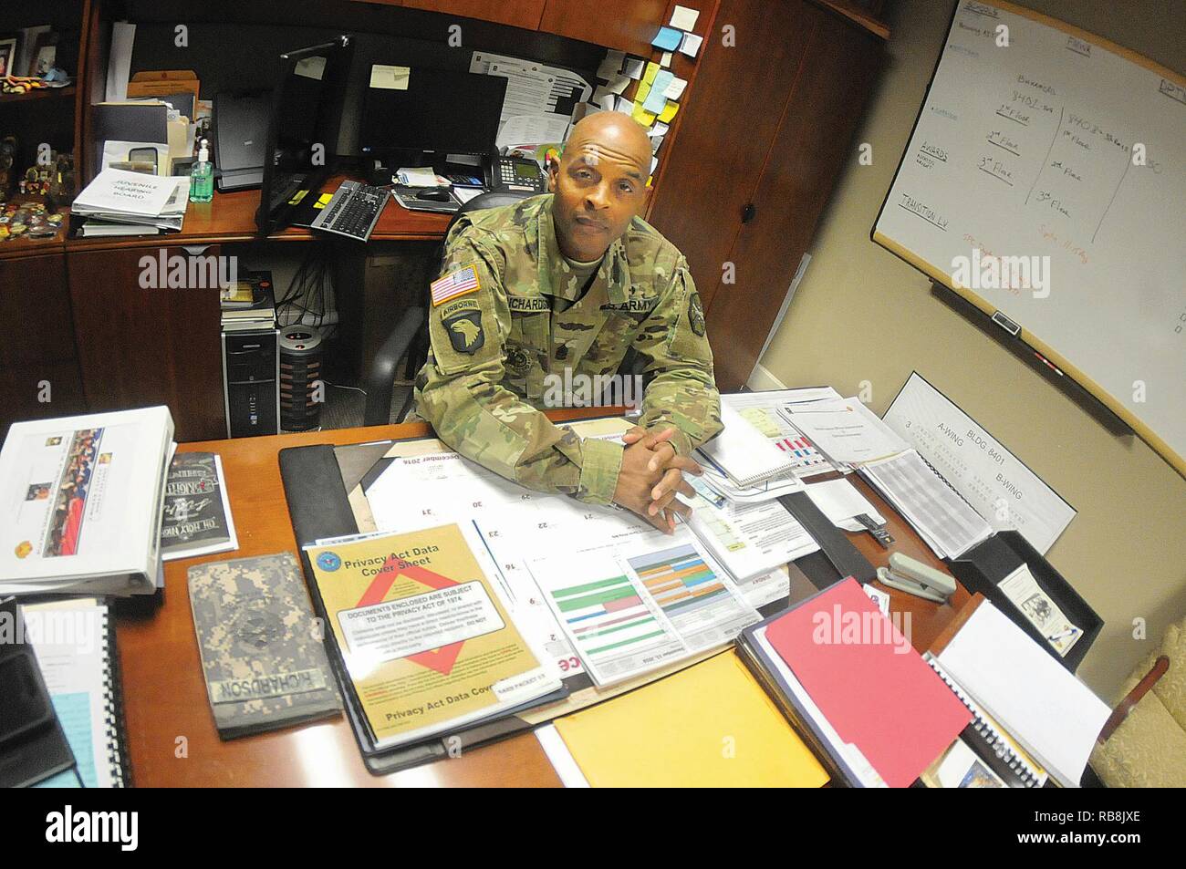 Command Sgt. Maj. Clarence D. Richardson, outgoing CSM, U.S. Army ...
