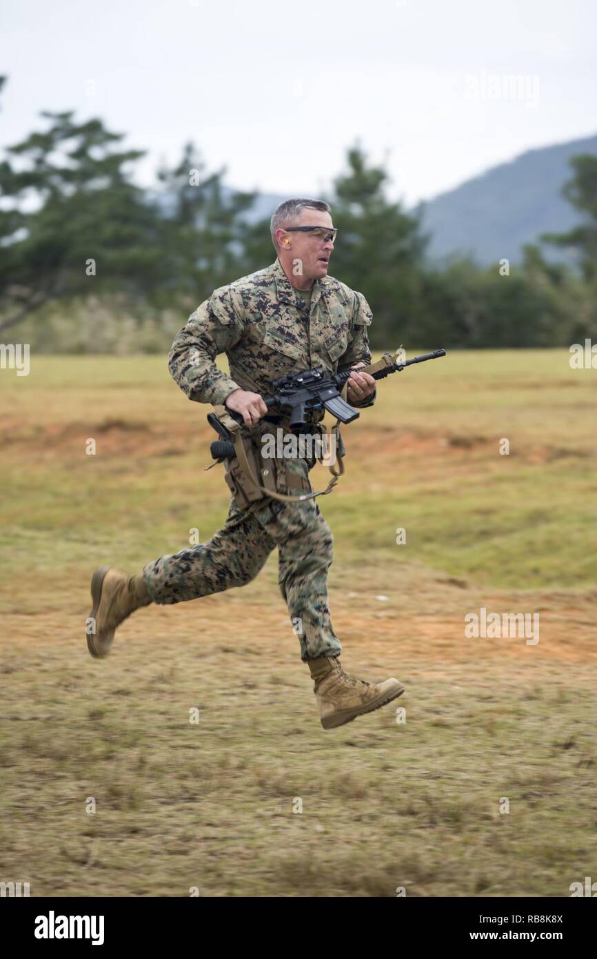 U.S. Marine Corps Chief Warrant Officer 4 Roderick Palmer with Combat ...